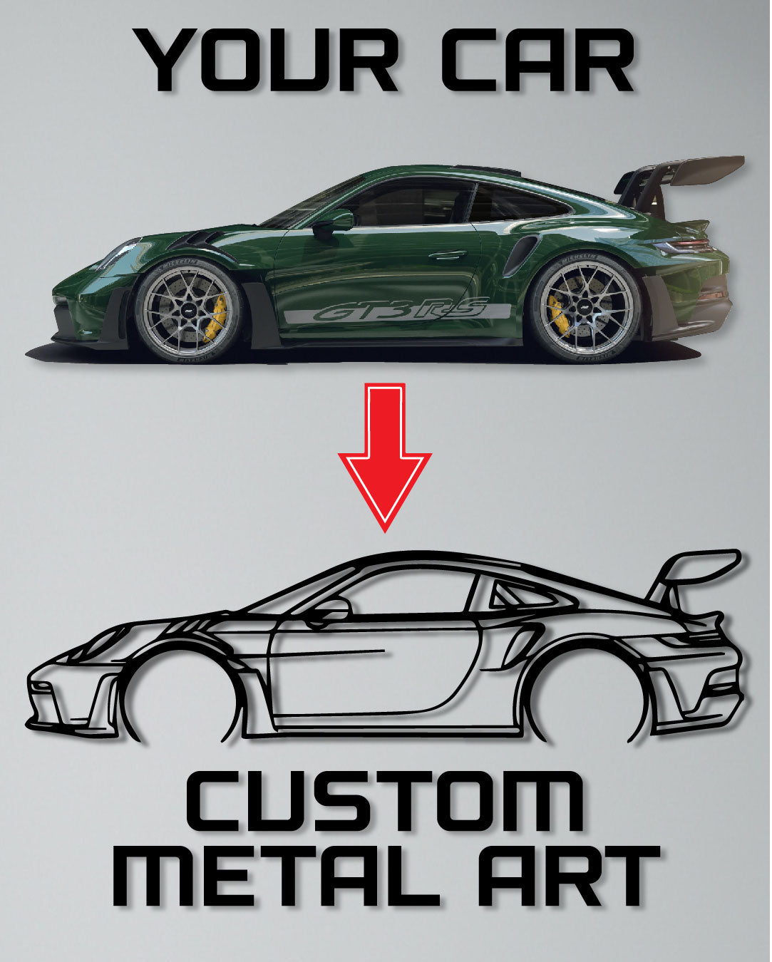 Your Custom Vehicle Metal Wall Art (Car, SUV or Pickup) – Capital Shifters