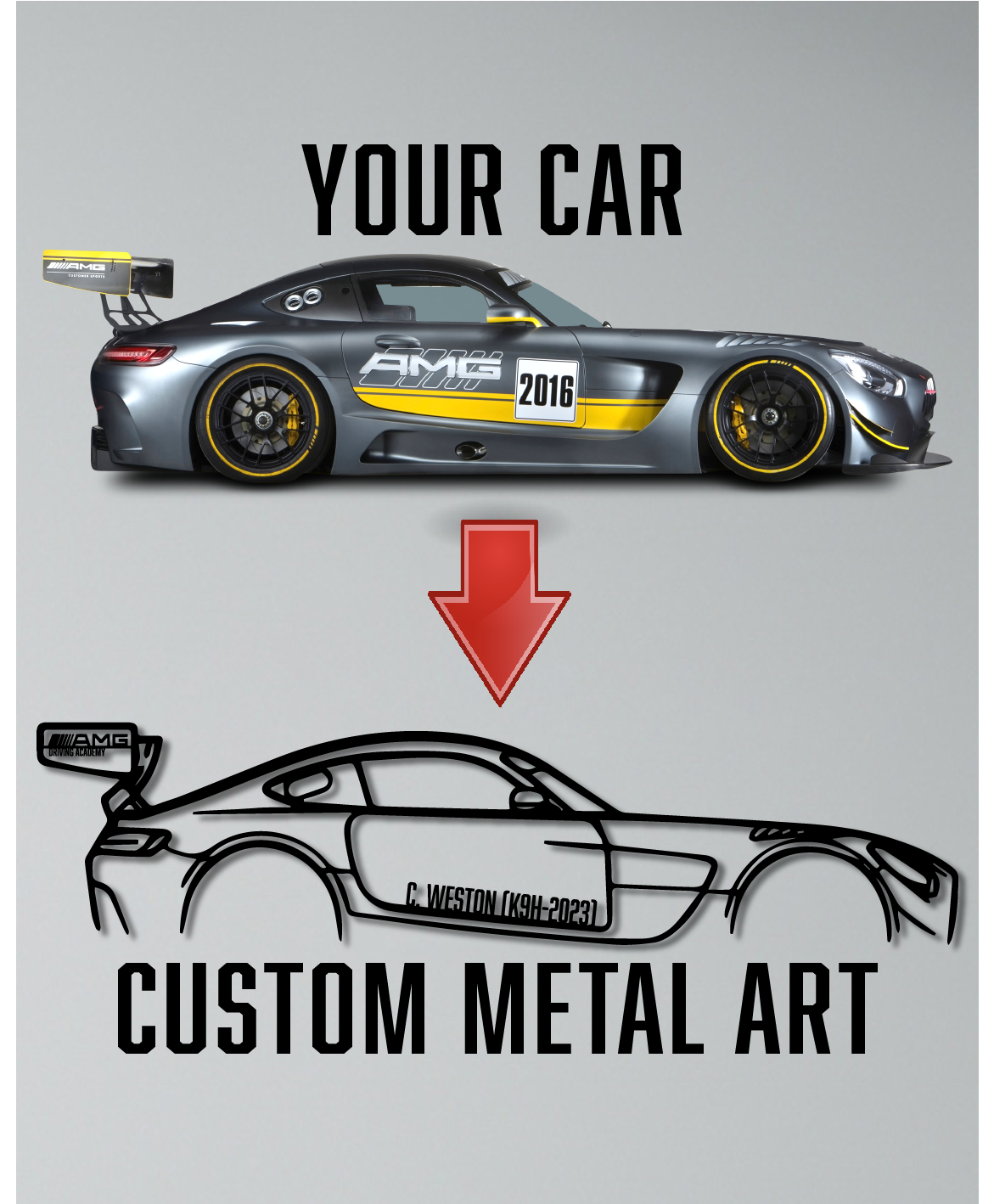 Your Custom Car Metal Wall Art – Capital Shifters